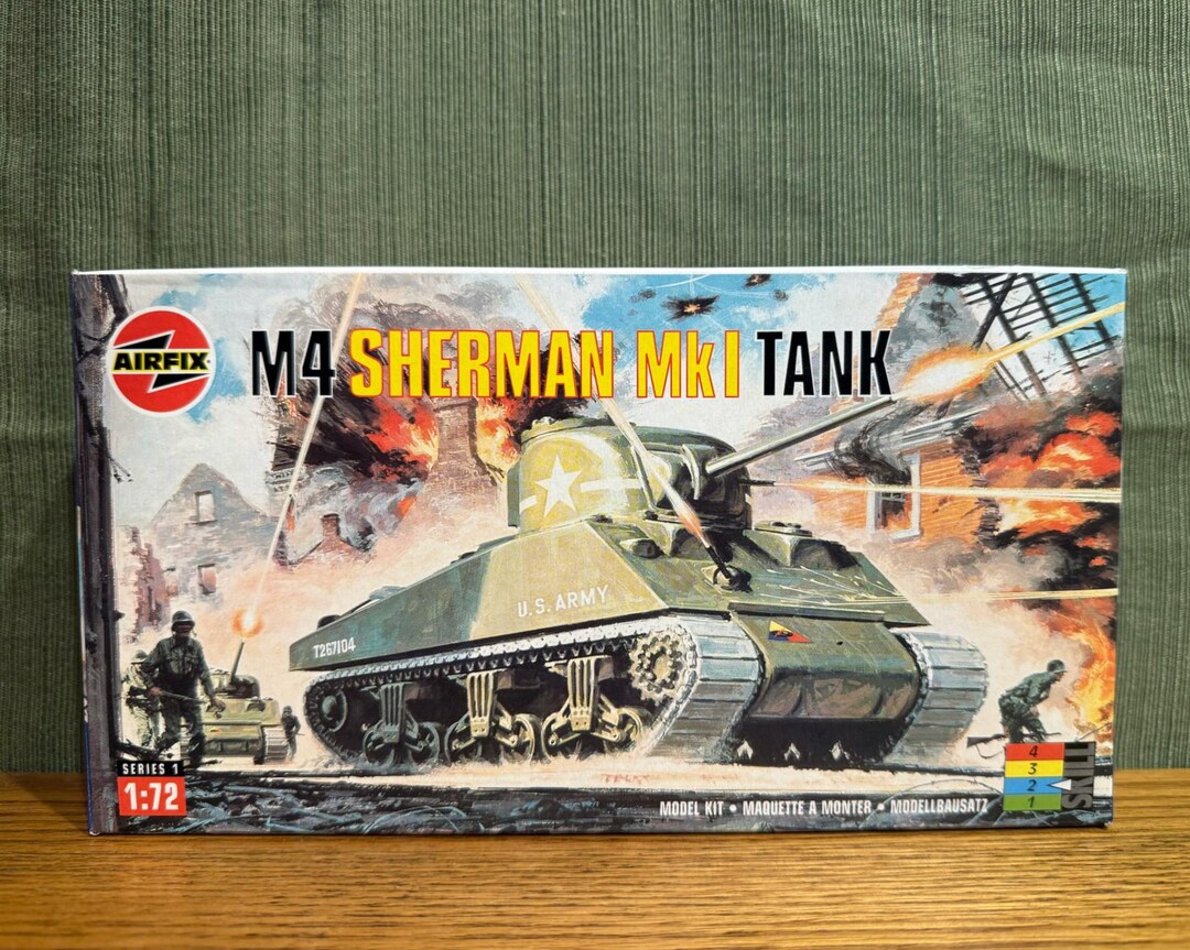 Airfix M4 Sherman Mk I Tank Model Kit (1:72 Scale, Skill 2, NIB) - Etsy