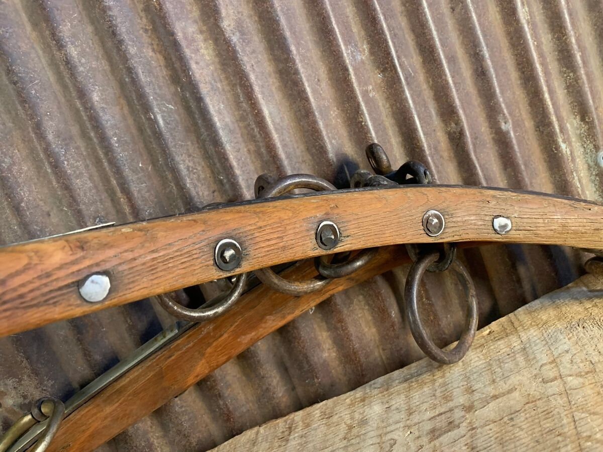 Antique Horse Hames Solid Oak Wood & Steel - Etsy Canada