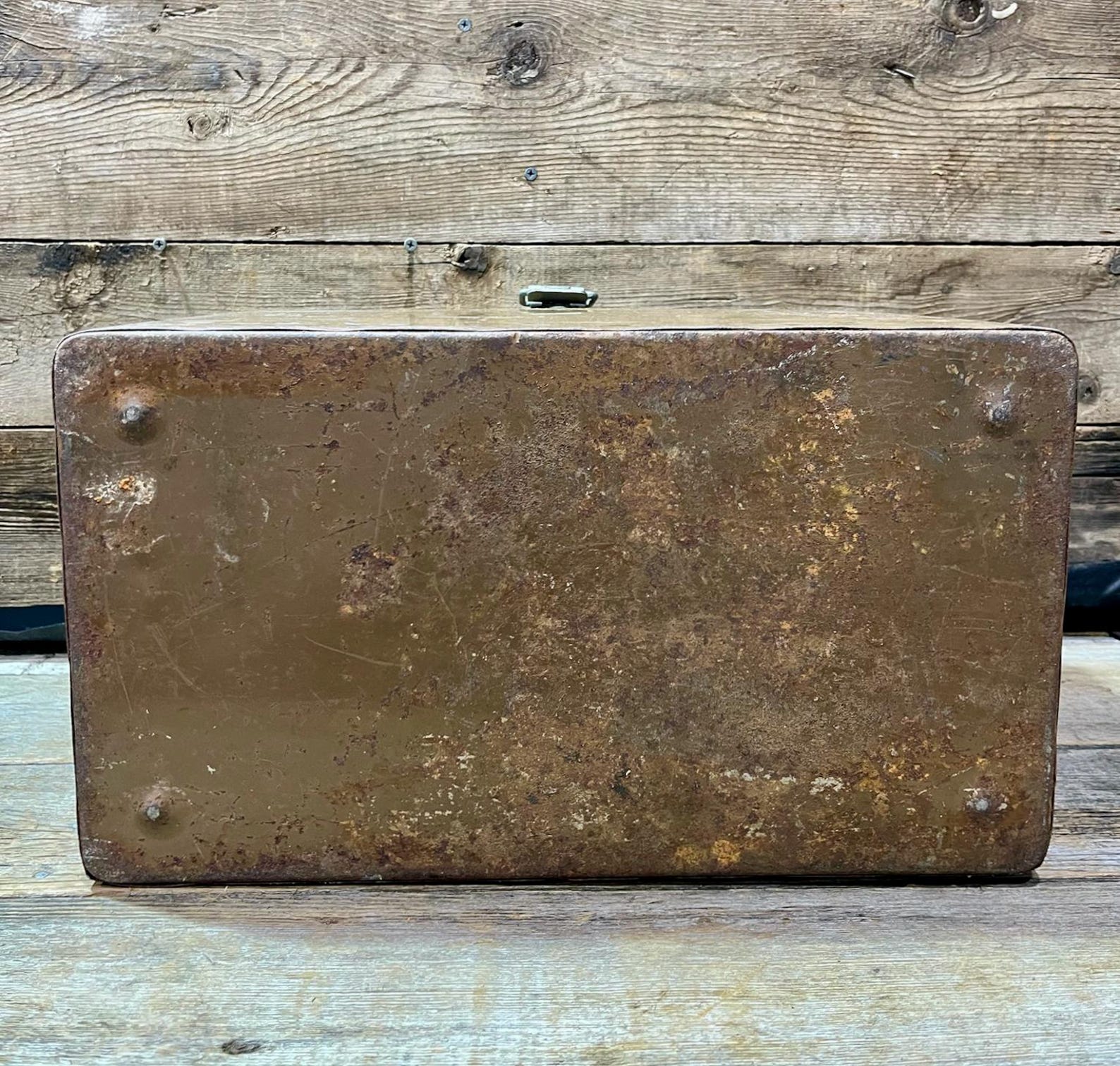 1950s Hemp & Co., Little Brown Chest, Insulated Metal Cooler - Etsy