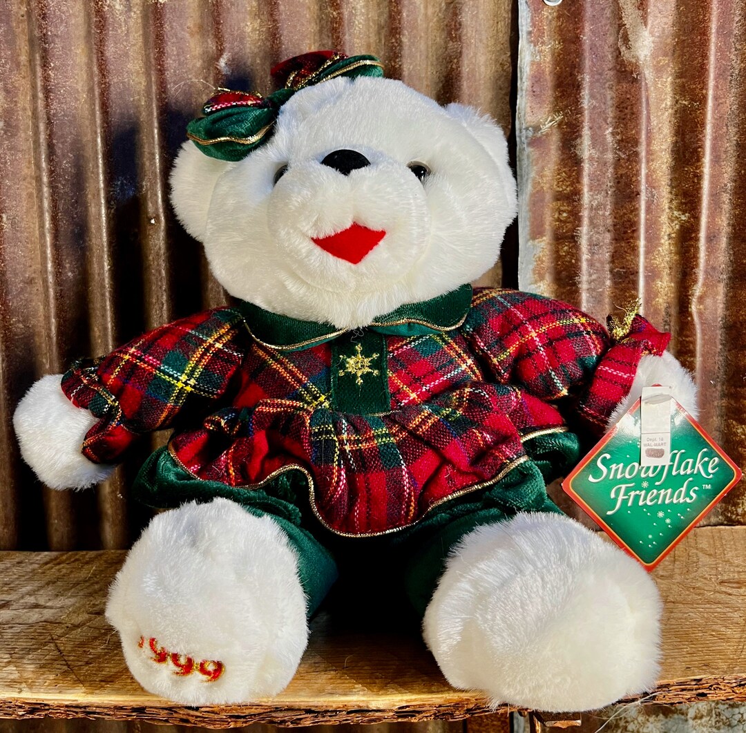 1999 Dandee Snowflake Friends Christmas Bear NWT - Etsy