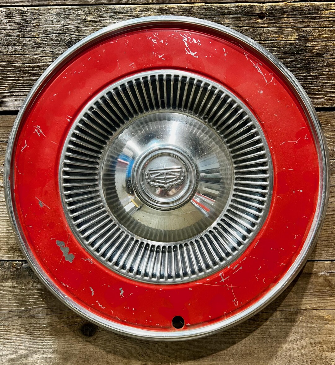 Vintage 1972-80 Ford Maverick Hubcap, Red, 11.5" Diameter - Etsy