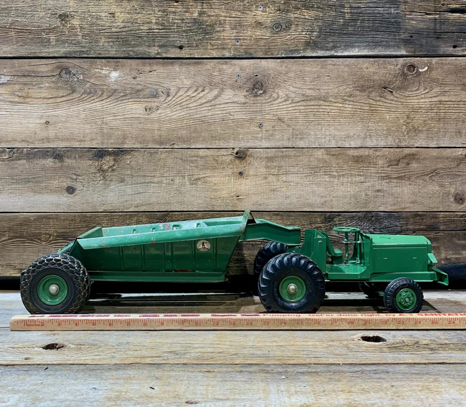 1940s-60s Doepke Model Toys, Green, Euclid Earthmover, Pressed Steel - Etsy
