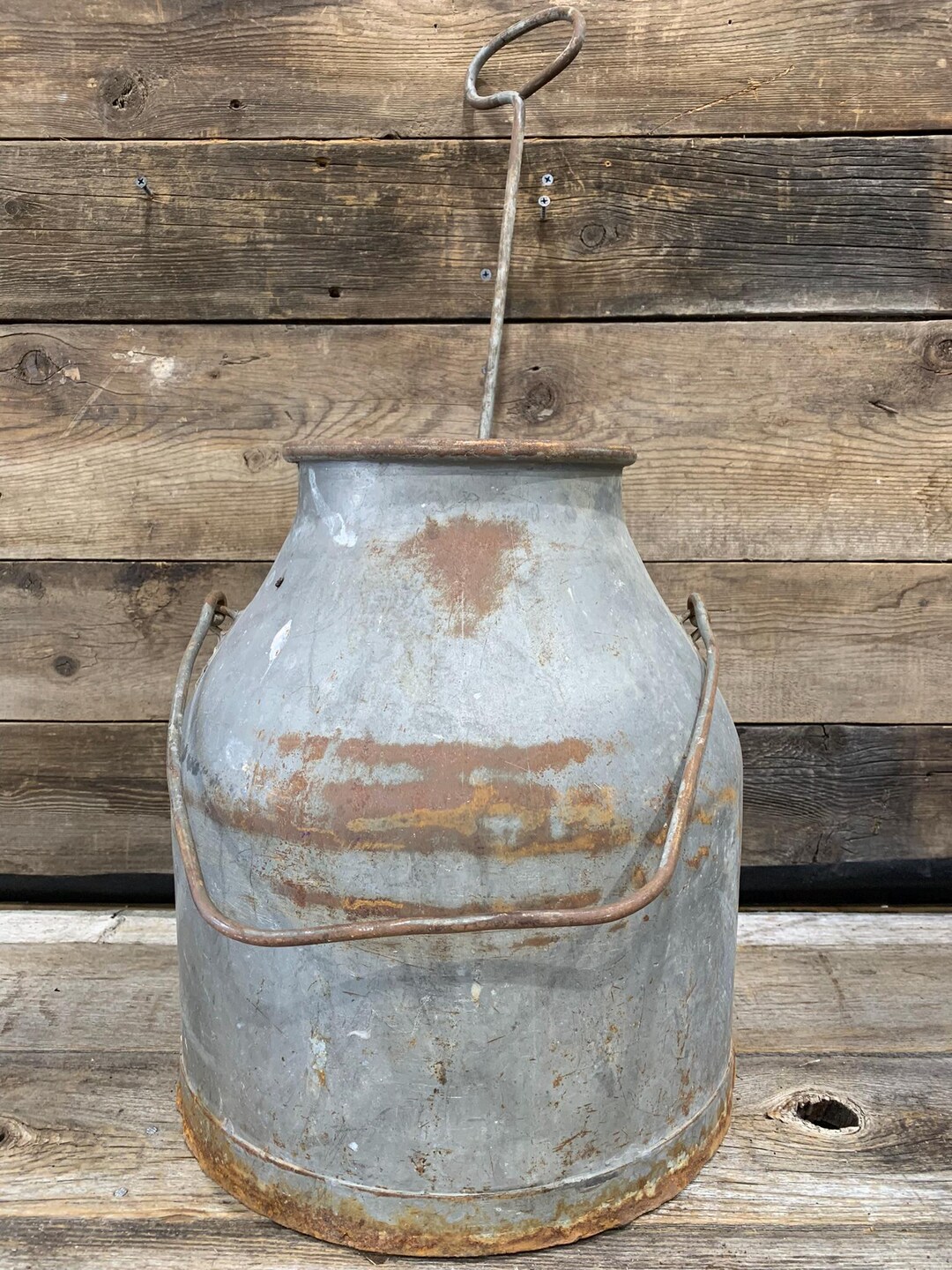 Vintage De Laval, Galvanized Metal Milk Can - Etsy