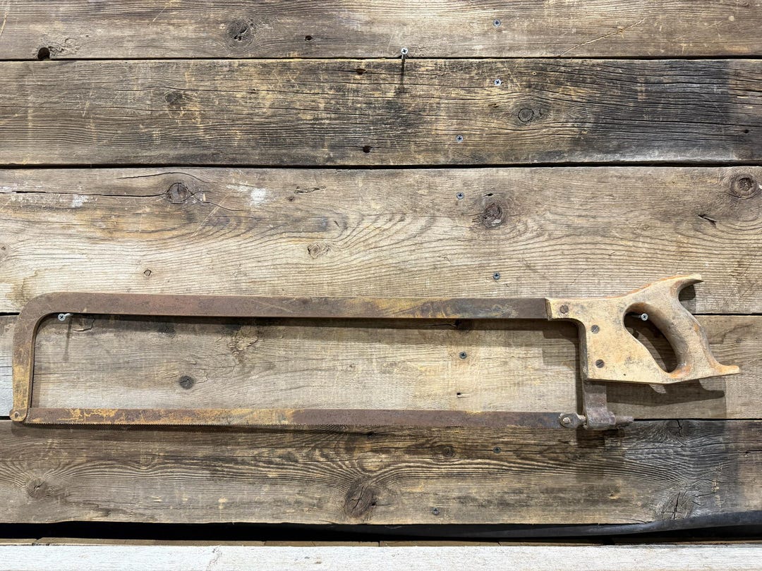 Old Primitive Fine Tooth, Hack Saw, 32" - Etsy Canada
