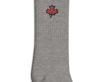 Canadian Maple Leaf word Socks Funny Socks Novelty Socks With eh in the Maple Leaf - Etsy