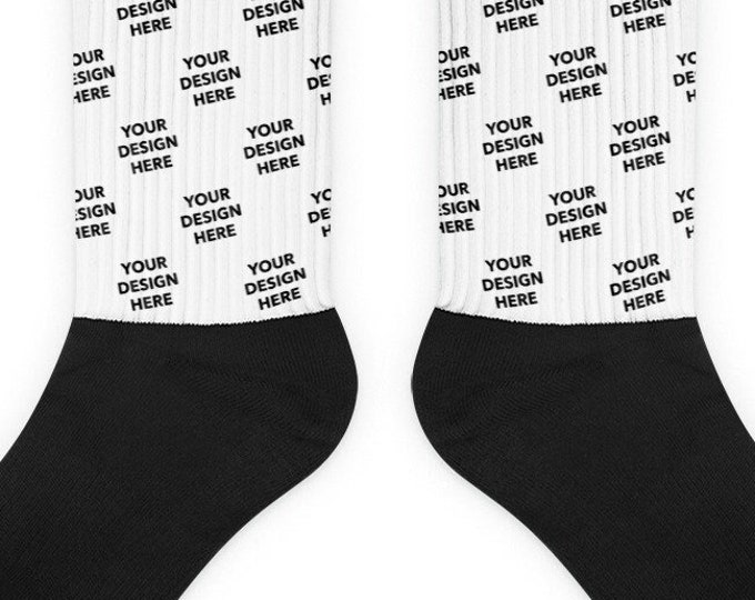 Custom Printed Add Your Own Design No Show Socks for Women Personalized ...