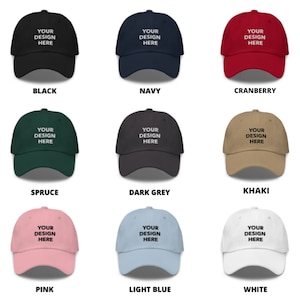 Personalized Embroidered Dad Hat, Custom Funny Text Dad Hat, Your Text ...