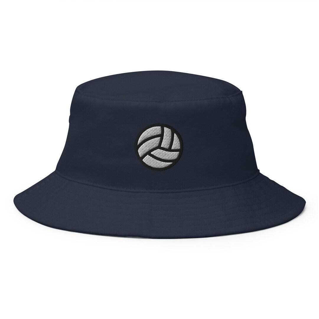 Volleyball Bucket Hat, Embroidered Bucket Hat, Handmade Unisex Adult ...