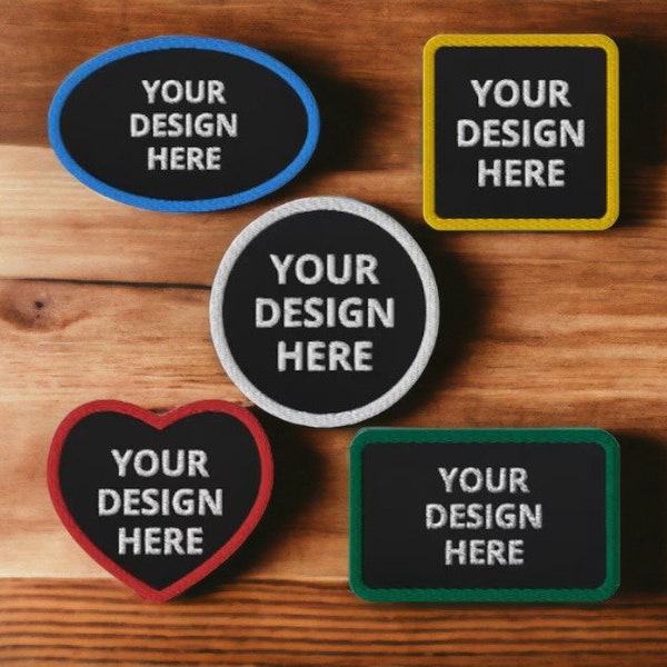 Custom Heart Patches Embroidered - Etsy