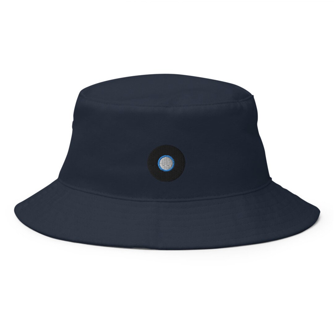 Vinyl Record Embroidered Bucket Hat: Cotton Twill Sun Hat - Etsy