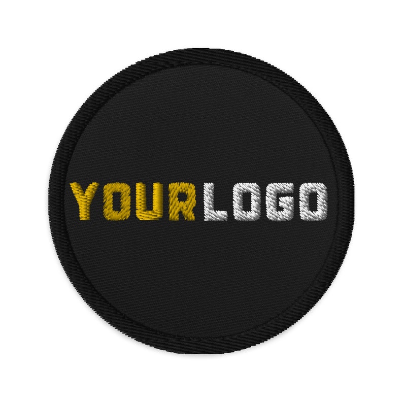 Your Logo Embroidered Patch Business Logo Patch Embroidery - Etsy