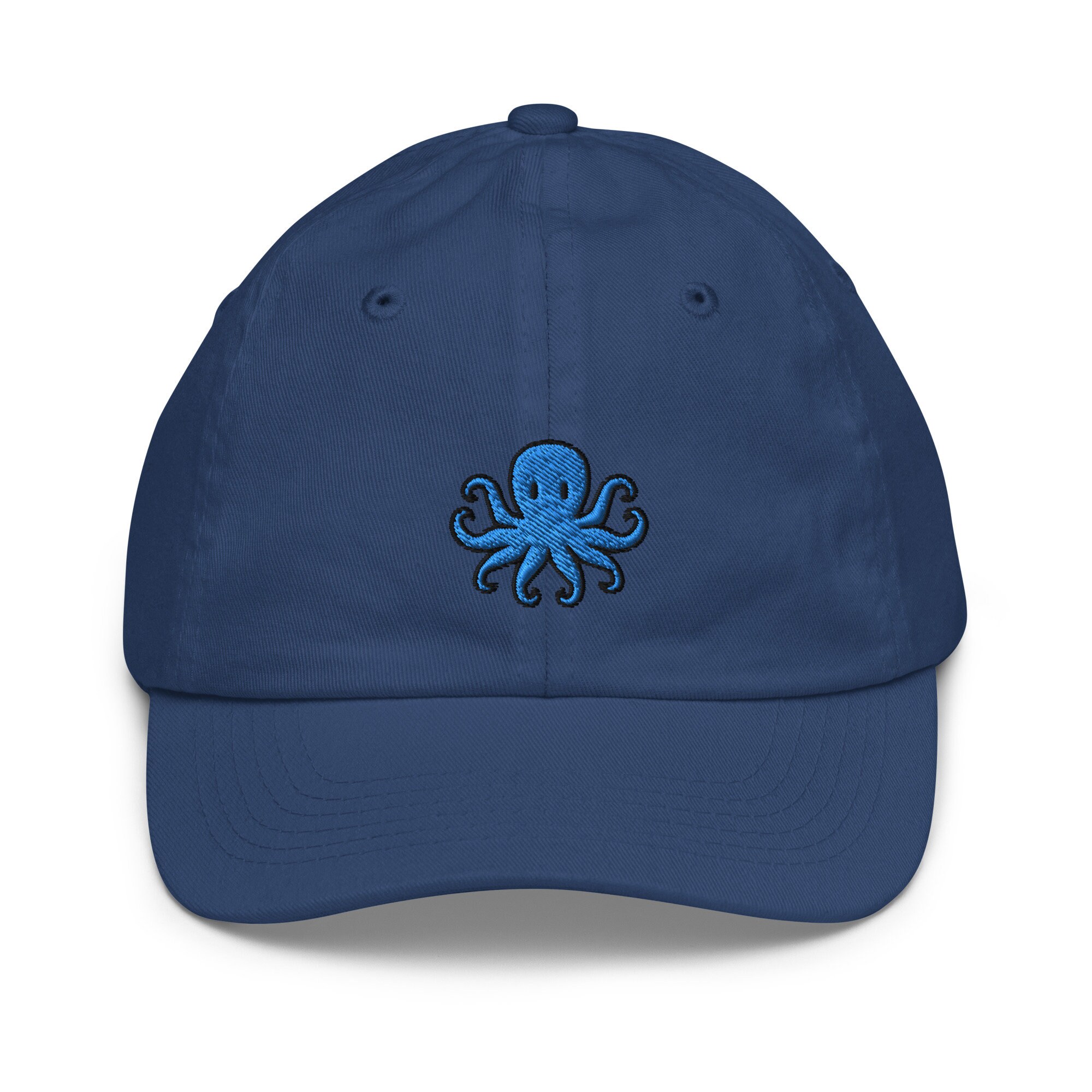 Octopus Youth Baseball Cap Handmade Kids Hat Embroidered - Etsy