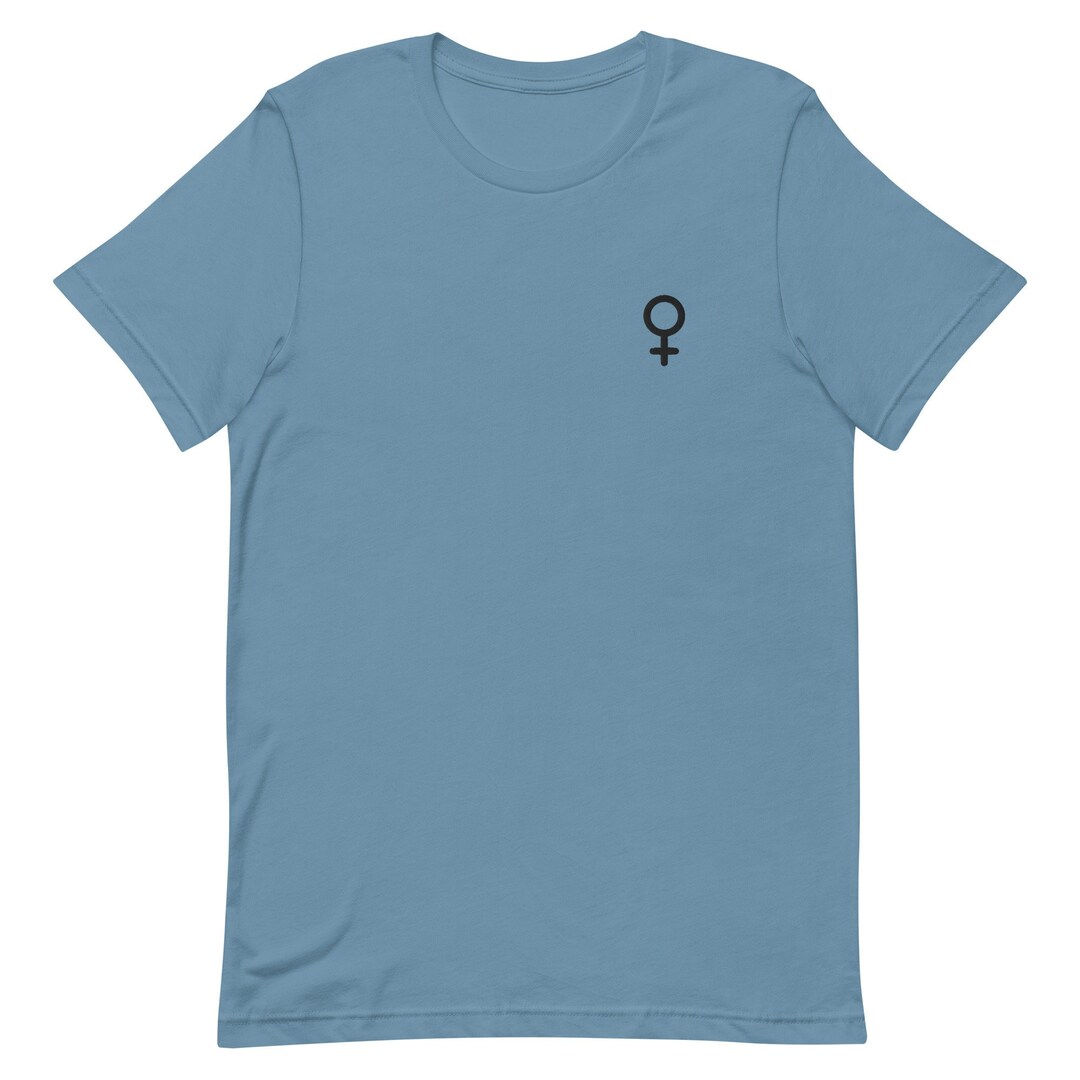 Embroidered Female Symbol Unisex T-shirt: Soft Cotton Tee - Etsy