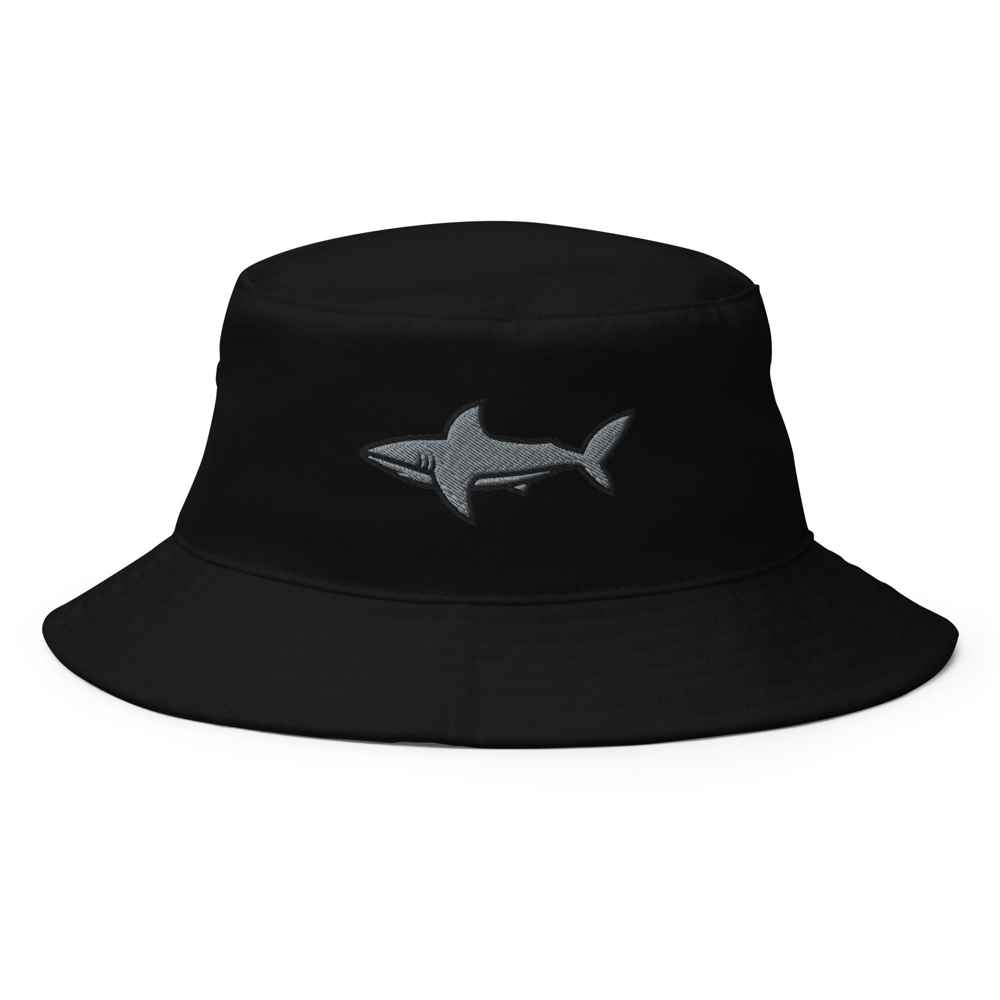 Shark Bucket Hat Embroidered Bucket Hat Handmade Unisex - Etsy