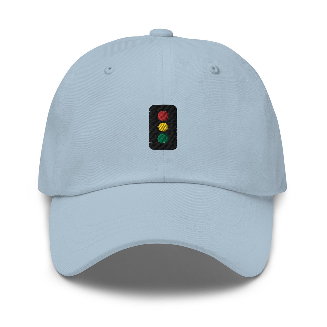 Traffic Light Embroidered Dad Hat: Unisex Cotton Twill Baseball Cap - Etsy