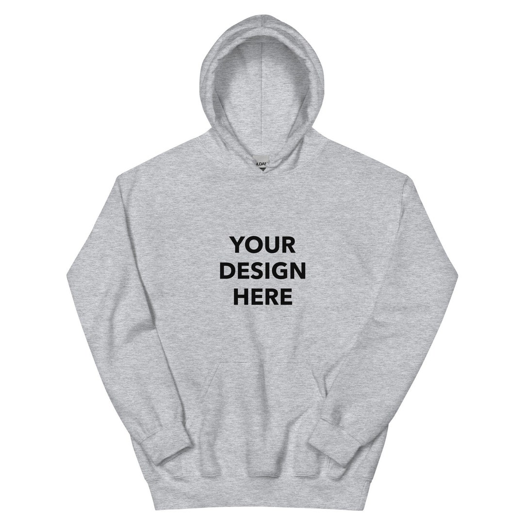 Custom Printed Unisex Hoodie: Design Your Own Pullover - Etsy