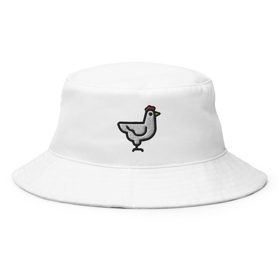 Chicken Bucket Hat Embroidered Bucket Hat Handmade Unisex - Etsy