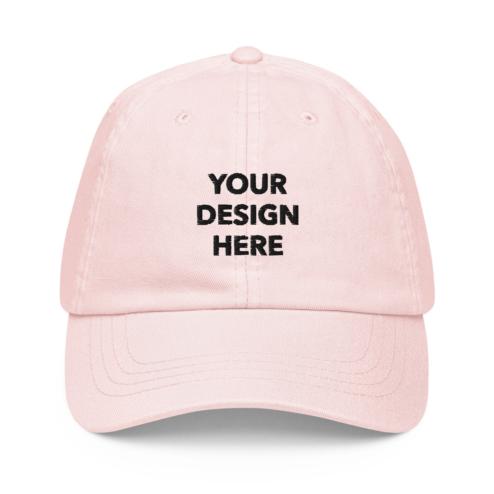 Personalized Embroidered Pastel Baseball Hat: Custom Logo Design - Etsy