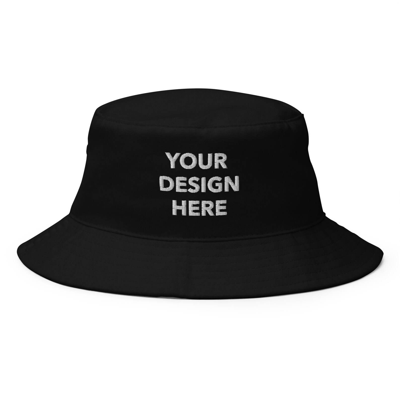 Personalized Embroidered Bucket Hat: Custom Text & Logo, Cotton Twill ...