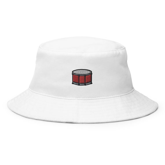 Drum Bucket Hat Embroidered Bucket Hat Handmade Unisex Adult - Etsy