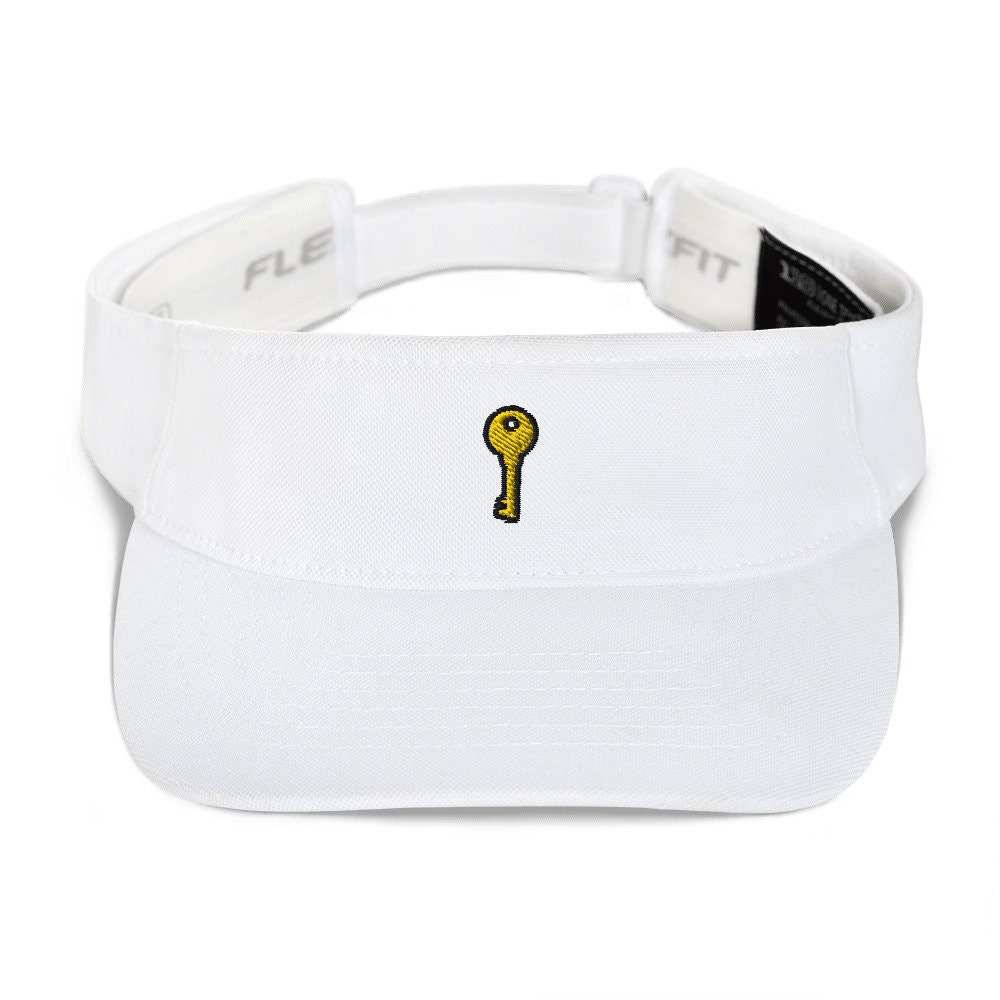 Key Embroidered Visor Premium Summer Visor Adjustable Beach - Etsy