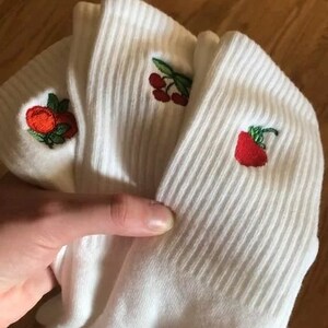 Your Design Text or Logo Embroidered Socks, Handmade Socks Embroidery ...