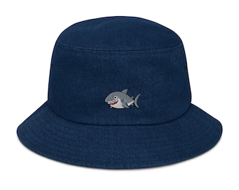 Great White Shark Fish Sun Hat for Kids and Adults. Great Bucket Hat ...