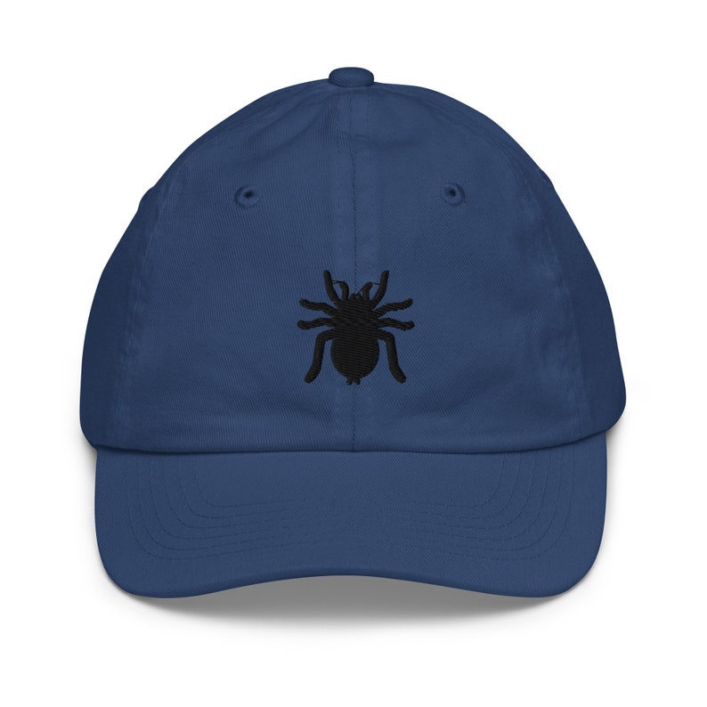 Tarantula Spider Youth Baseball Cap, Handmade Kids Hat, Embroidered ...