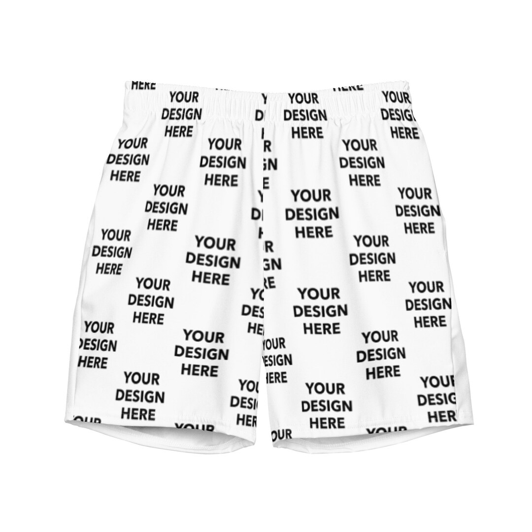 Custom Swim Trunks, Personalized All Over Print Mens Bathing Suit ...