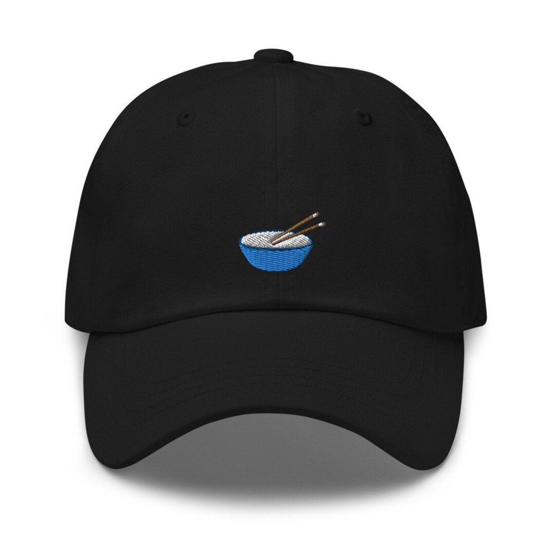 Bowl of Rice With Chopsticks Embroidered Dad Hat, Embroidered Unisex ...