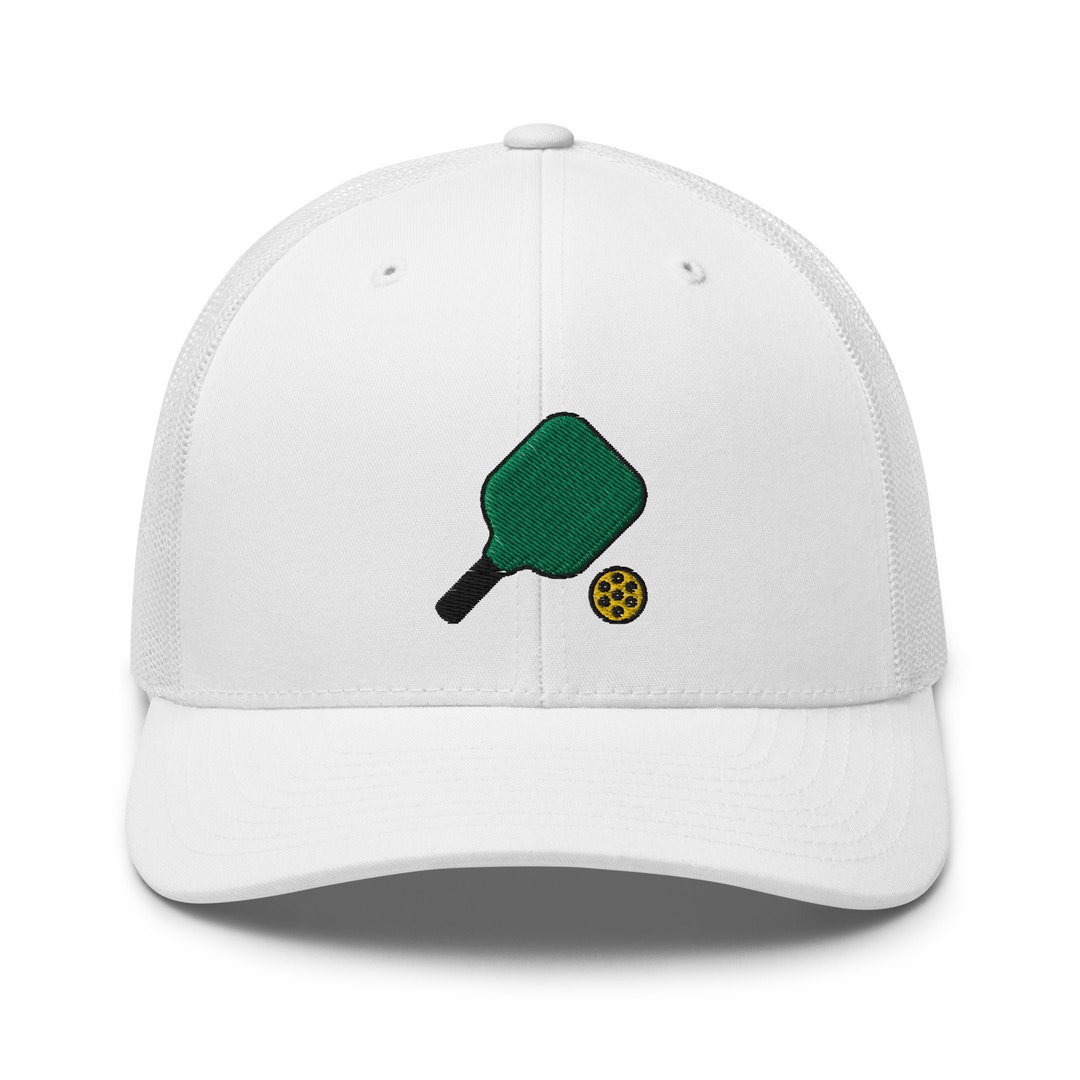 Embroidered Pickleball Trucker Hat, Mesh Back - Etsy