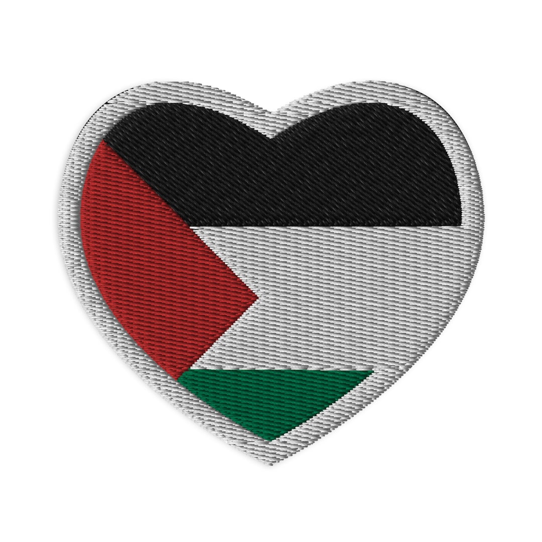 Palestine Patch, Palestine Flag Heart Patch - Etsy