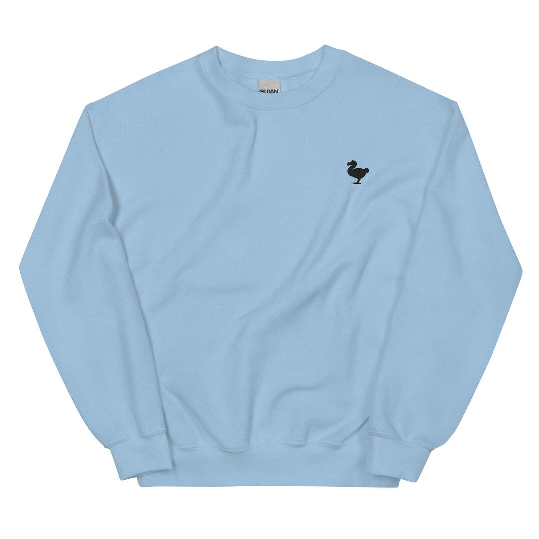 Dodo Bird Embroidered Sweatshirt Gift, Cute Unisex Crewneck Sweater ...