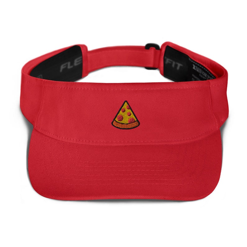 Pizza Embroidered Visor Premium Summer Visor Adjustable - Etsy