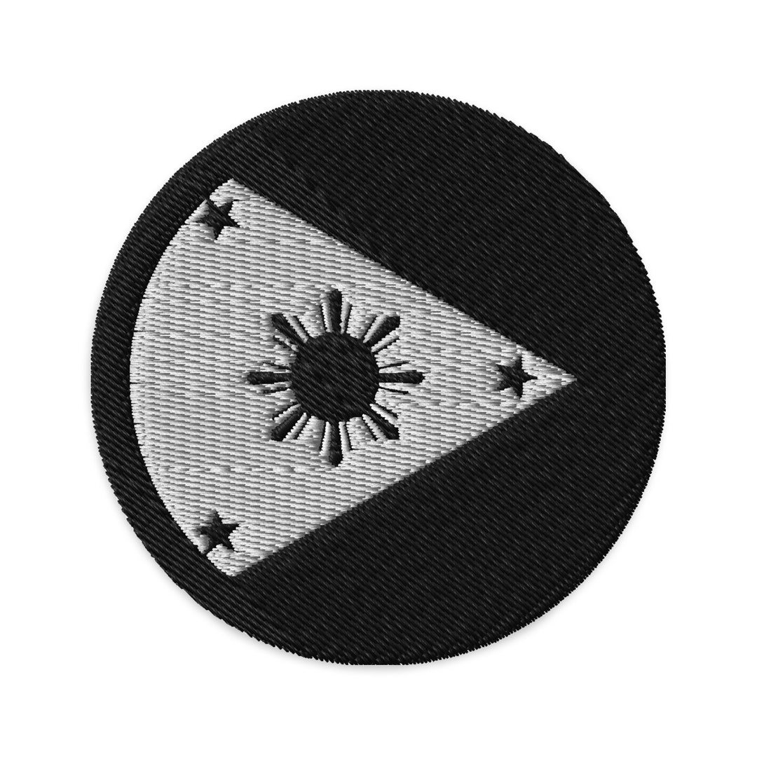 Philippines Embroidered Patch, 3" Philippines Flag Patch, Circular ...