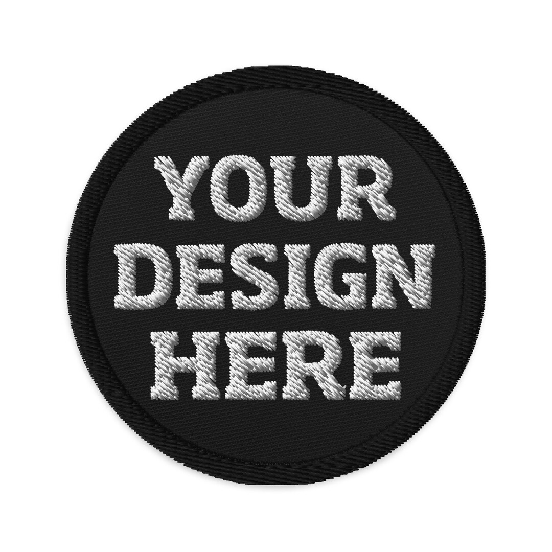 3" Custom Iron on Patch, Customized Circular Patch, Personalized Design ...