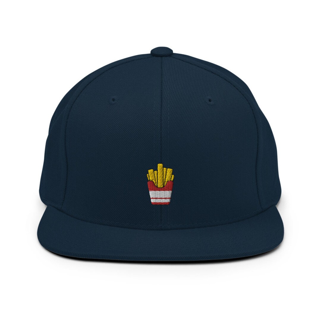 French Fries Embroidered Snapback Hat: Novelty Foodie Cap - Etsy