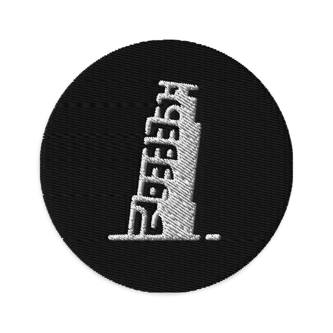 Leaning Tower of Pisa Embroidered Patch: Italy Travel Souvenir - Etsy