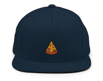 Pizza Slice Cap Pepperoni Pizza Embroidered Baseball Hat - Etsy