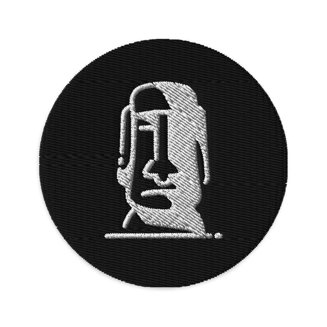 Moai Embroidered Patch 3 Moai Head Patch Easter Island - Etsy