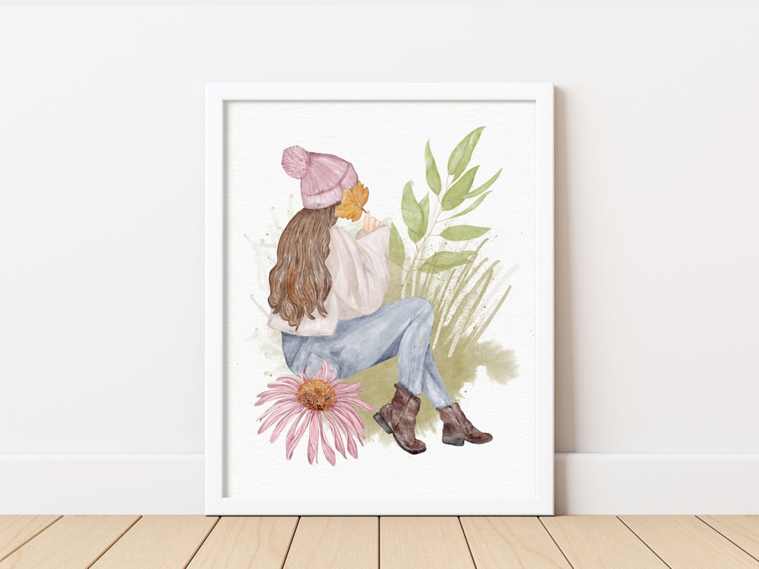 Girls Bedroom Prints Printable Wall Art Boho Girl Art for Teenage Girl ...
