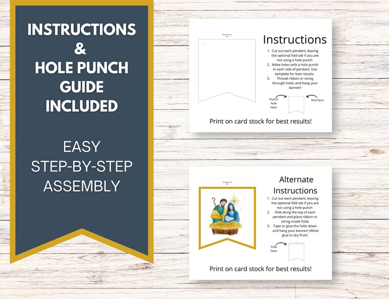 Merry Christmas Bunting Banner Printable PDF - Etsy