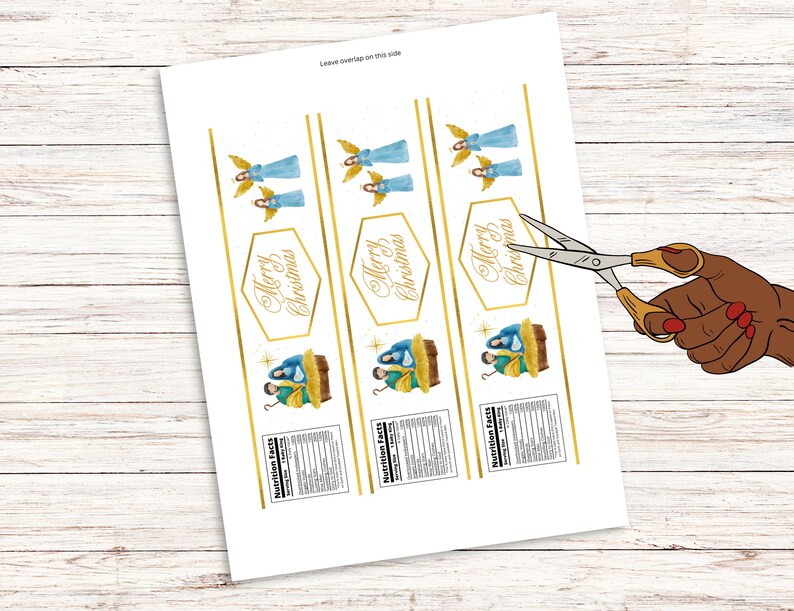 Christmas Water Bottle Labels Printable PDF - Etsy