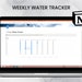 Weekly Water Tracker Template for Notion - Etsy