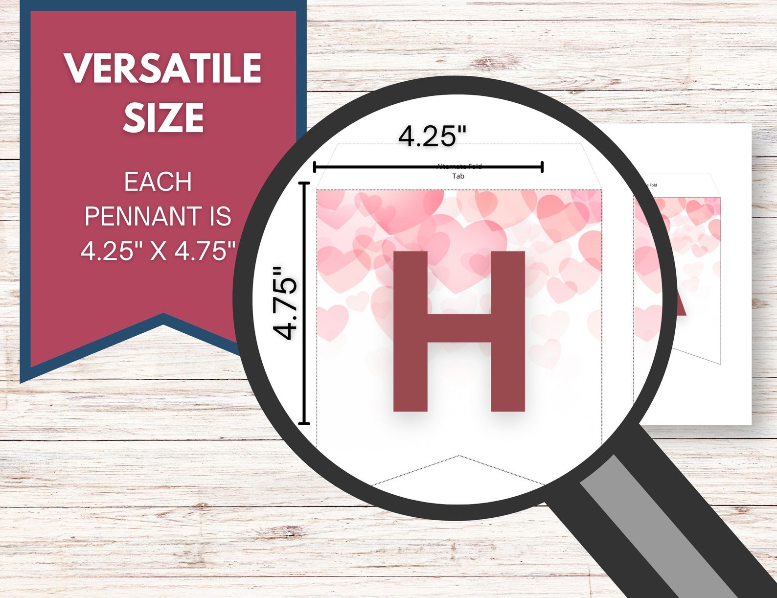 Happy Valentine's Day Bunting Banner Printable PDF - Etsy