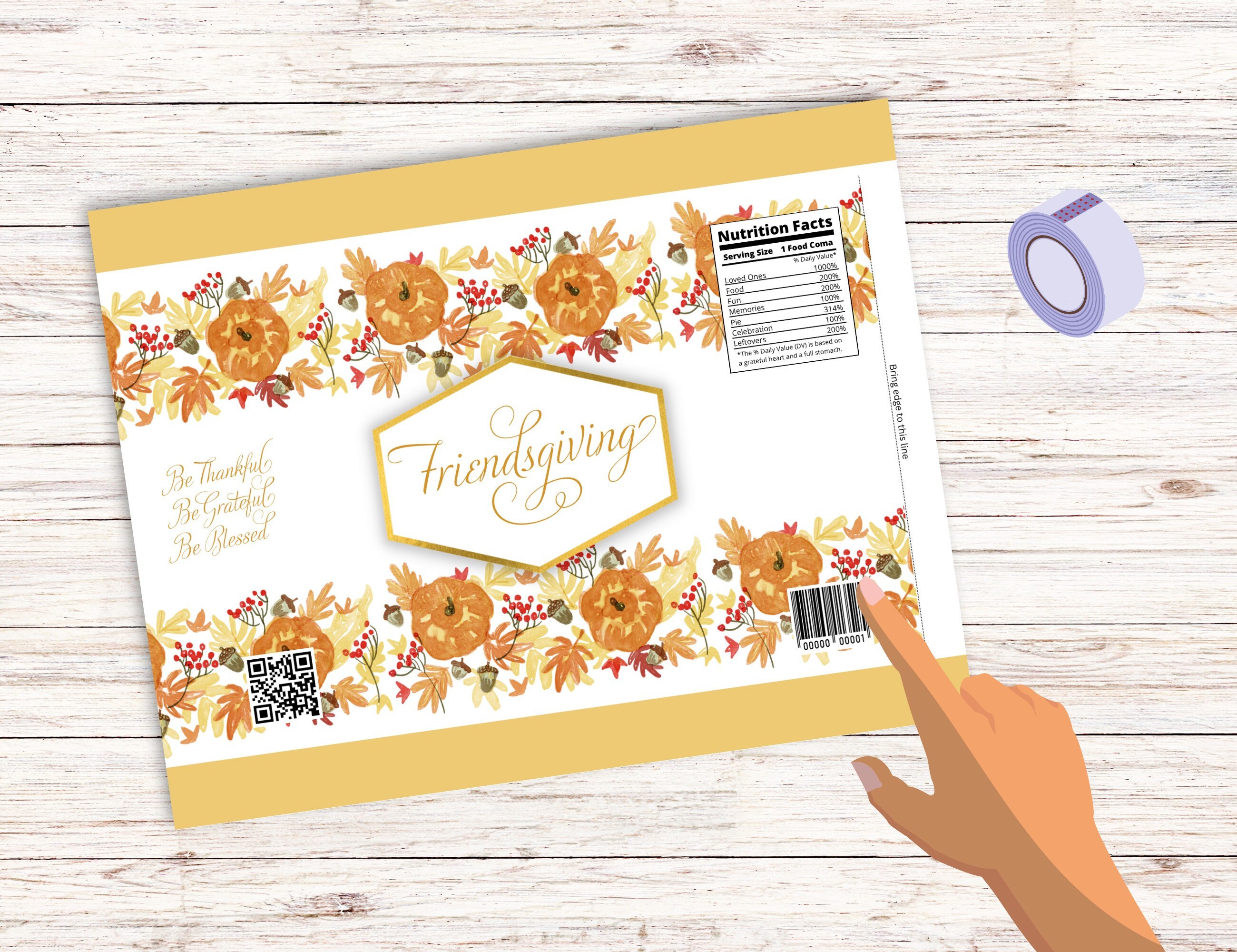 Friendsgiving Chip Bag Printable, Instant Download, Friends ...