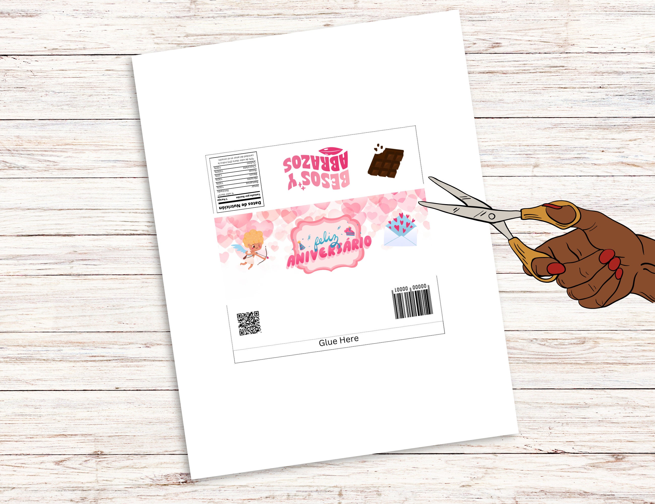Feliz Aniversario Candy Bar Wrapper Printable PDF Spanish - Etsy