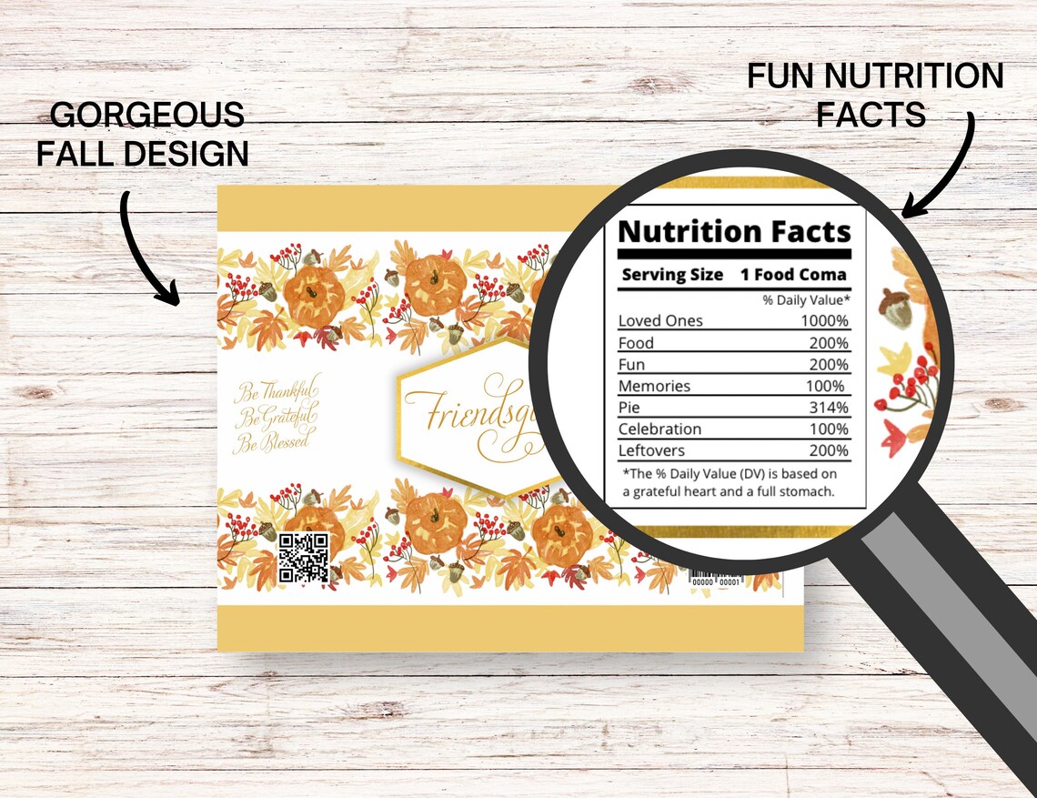 Friendsgiving Chip Bag Printable, Instant Download, Friends ...