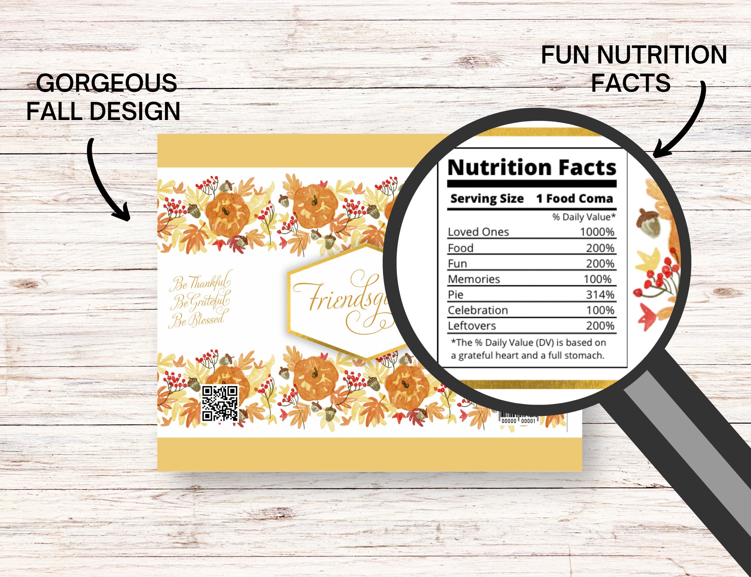 Friendsgiving Chip Bag Printable, Instant Download, Friends ...