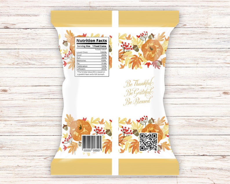 Friendsgiving Chip Bag Printable, Instant Download, Friends ...